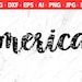 Merica Svg Merica Distressed Font Merica Clipart 4th of - Etsy