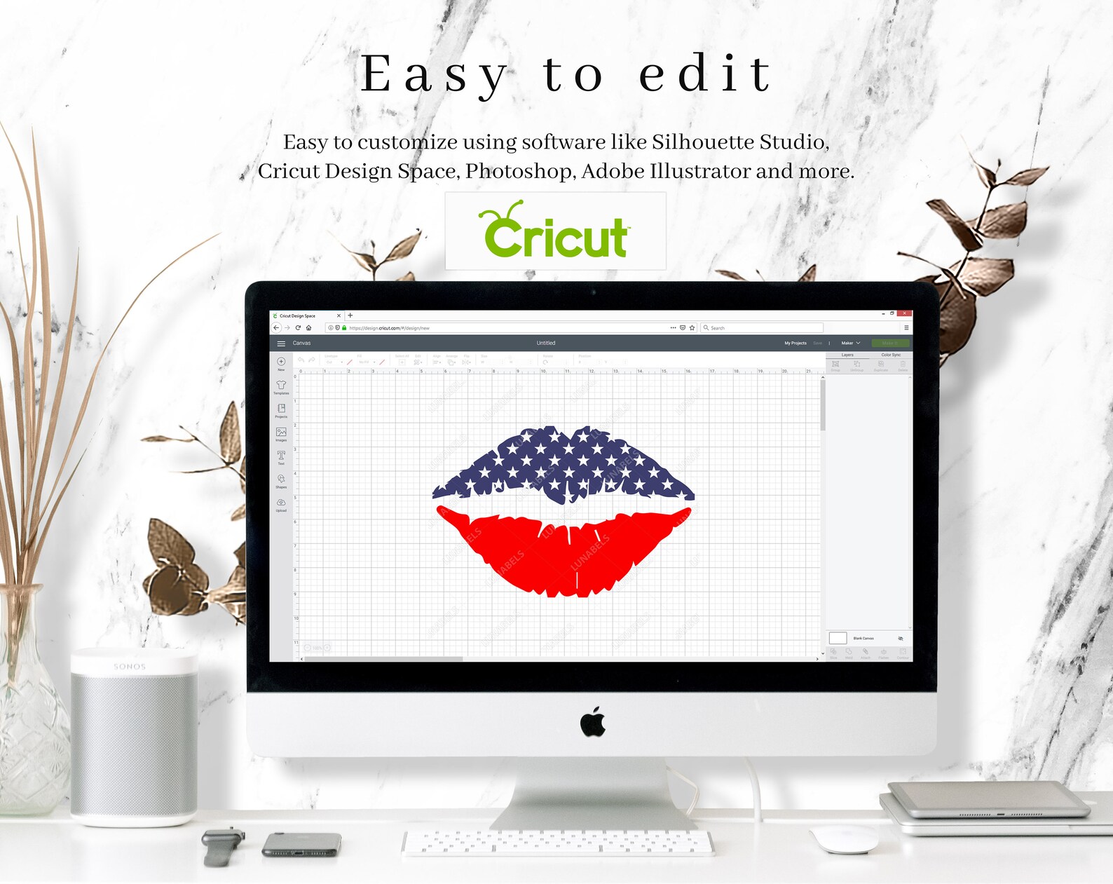 American Flag Svg, Flag Lips Svg, American Flag Lips Svg, Lips Svg ...