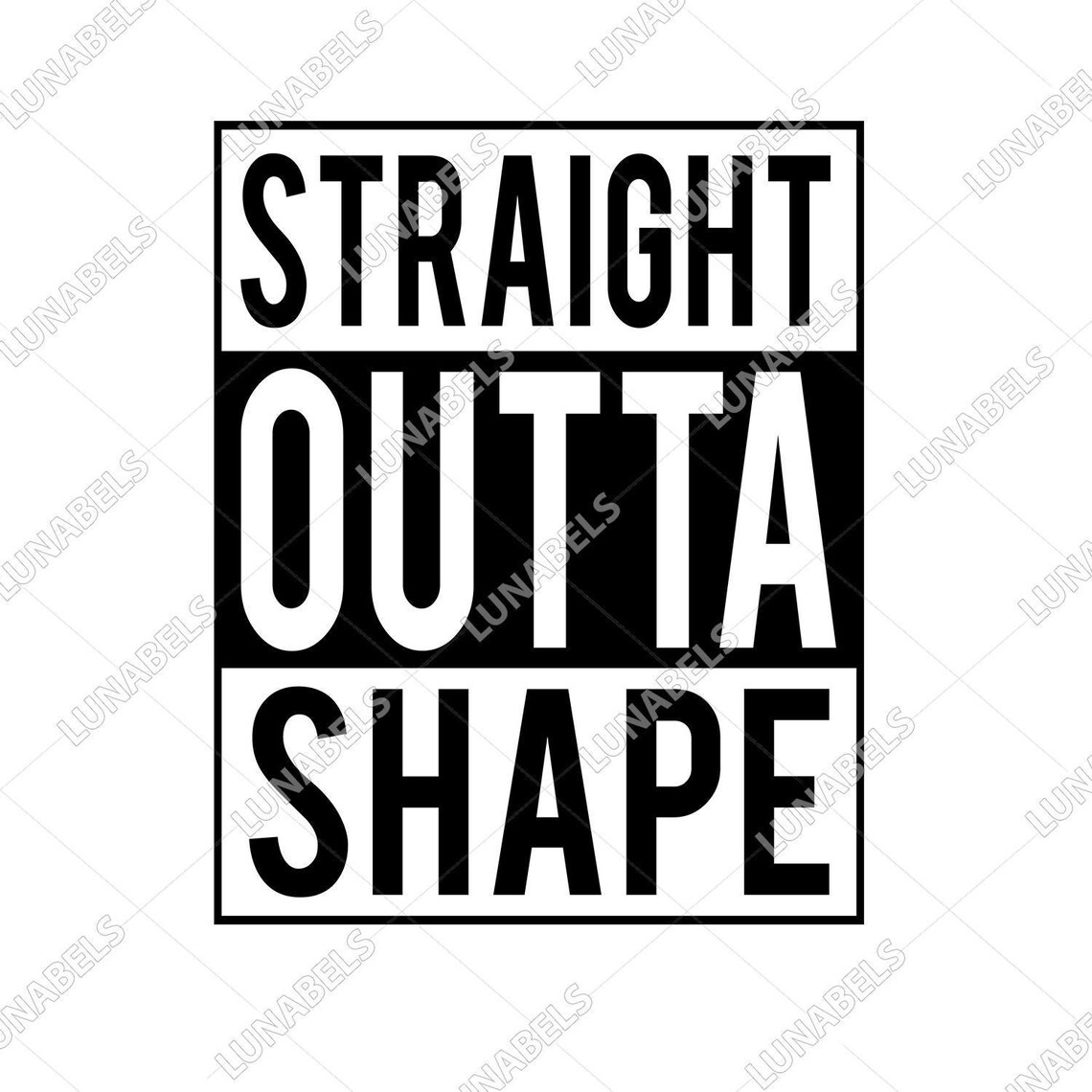 Straight Outta Shape Svg Clip Art Svg Files for Cricut - Etsy