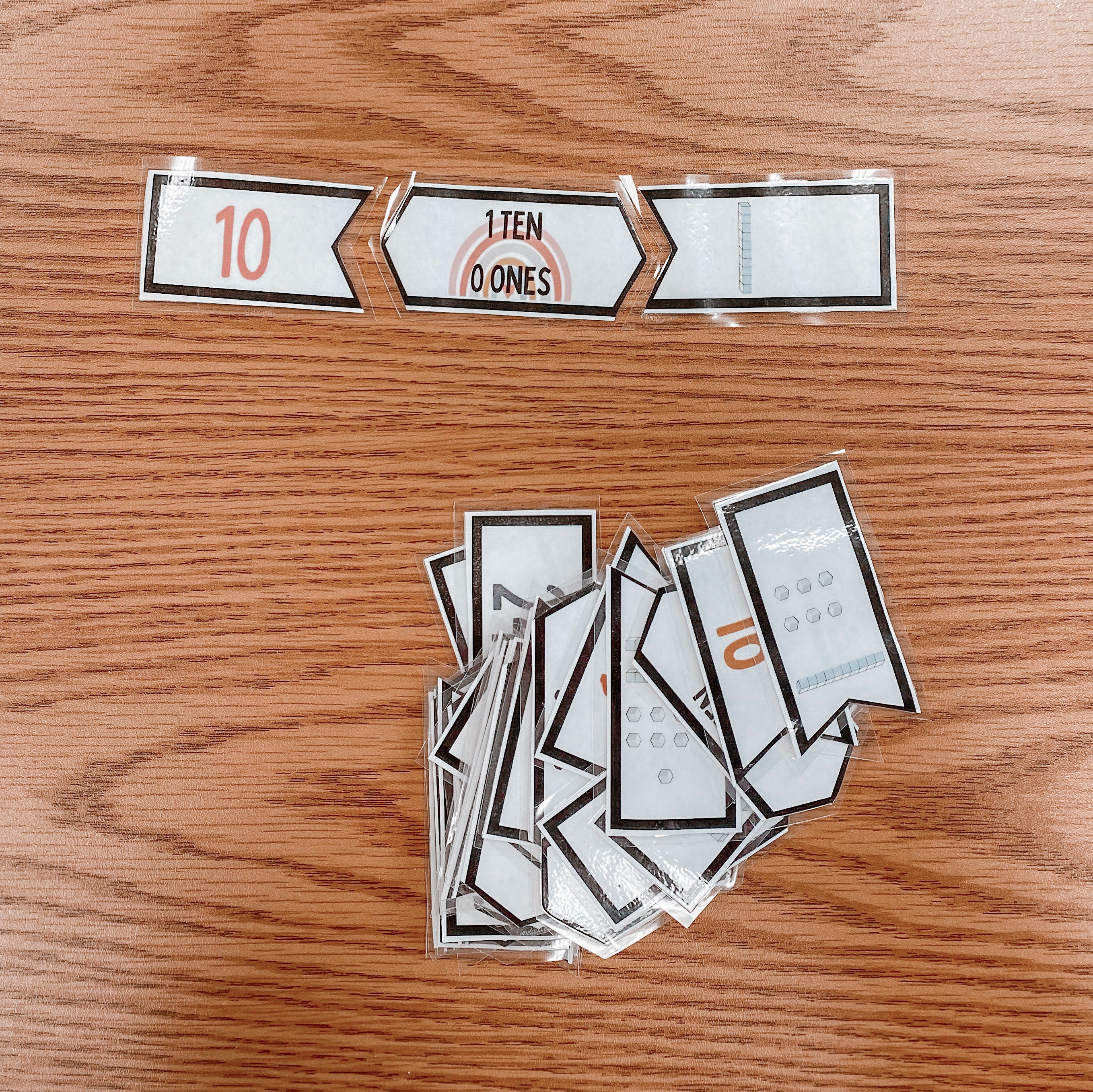 Place Value Match Puzzle Rods - Etsy