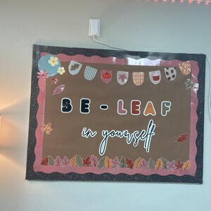 Be-leaf in Yourself Bulletin Board Package - Etsy