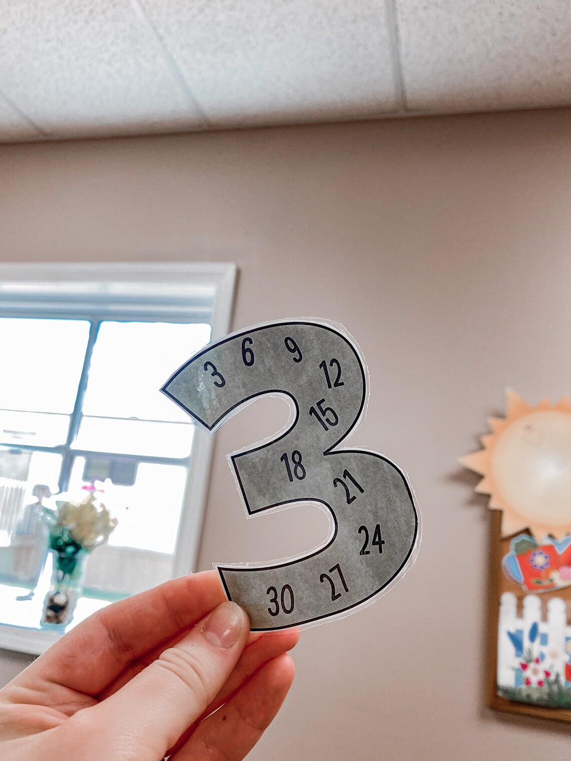 Skip Counting Numbers, Neutral Classroom Decor - Etsy