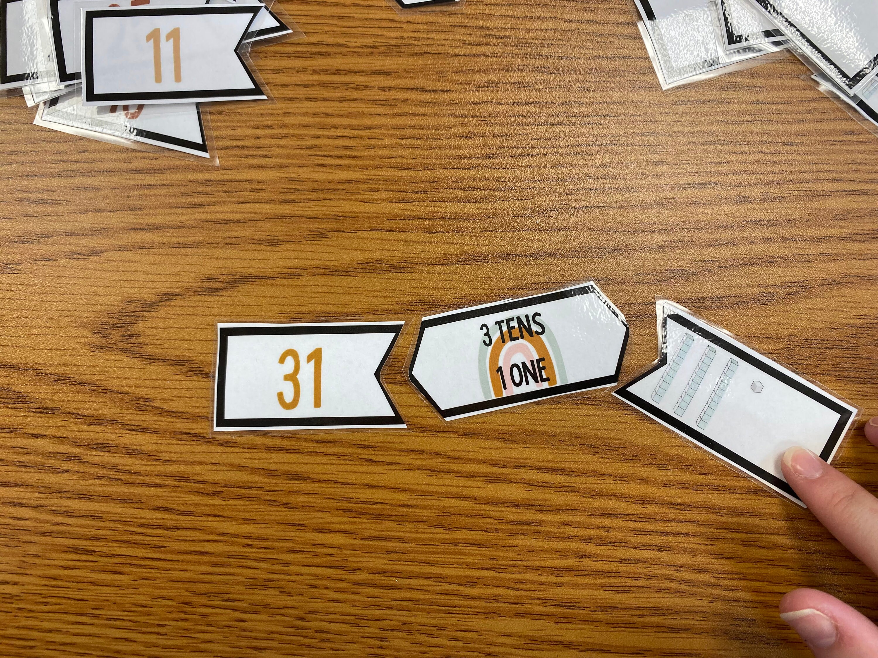 Place Value Match Puzzle Rods - Etsy