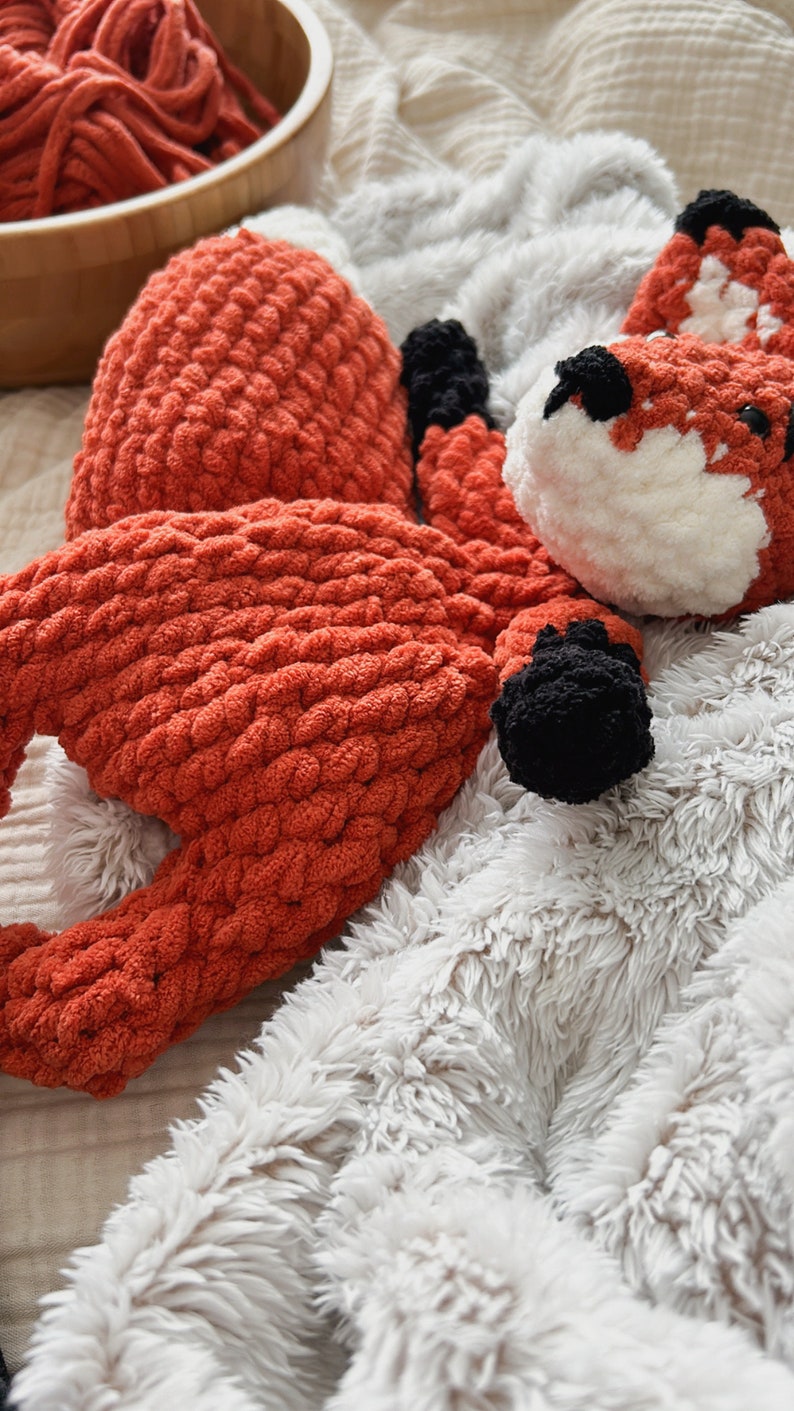 CROCHET PATTERN: Flynn the Fox, Fox Lovey, Crochet Fox Pattern, Fall ...