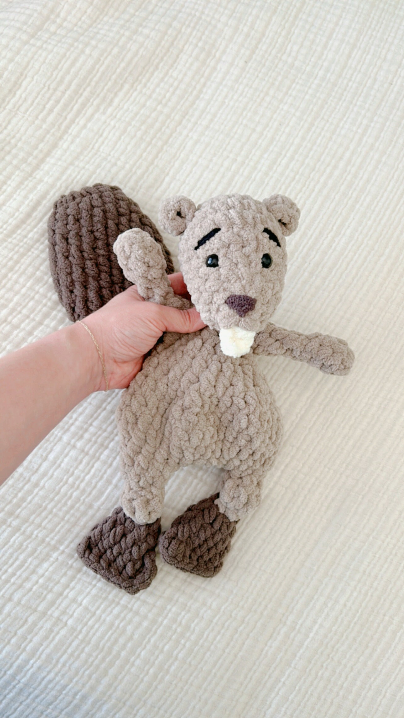 CROCHET PATTERN: Benny the Beaver Beaver Lovey Crochet - Etsy