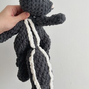 CROCHET PATTERN: Whisper the Skunk, Skunk Lovey, Crochet Skunk Pattern ...