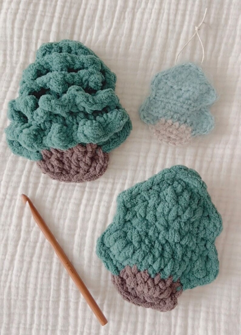 CROCHET PATTERN: Mini Woodland Pine, Crochet Tree Pattern, Christmas ...