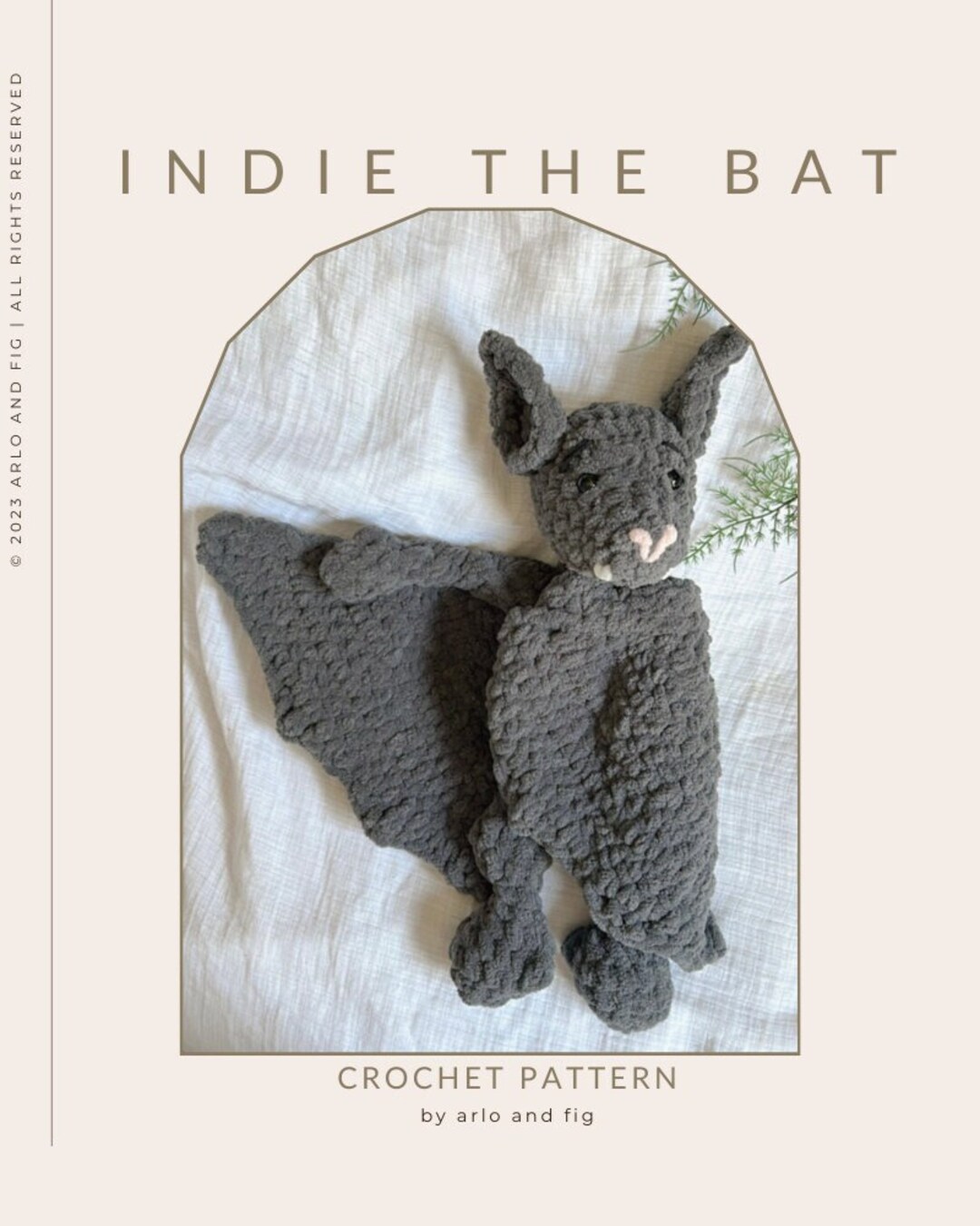 CROCHET PATTERN: Indie the Bat, Bat Snuggler, Crochet Bat Pattern ...