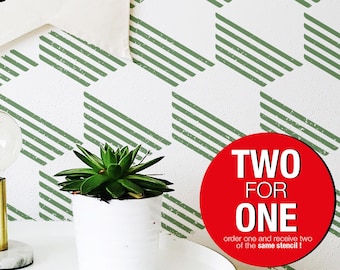 Modern Wall Stencil | Etsy