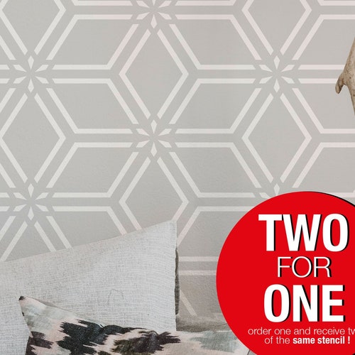 TRELLIS Allower Large WALL STENCIL Modern Wall Stencils for - Etsy