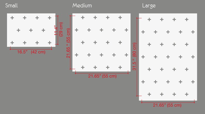 Plus Pattern Stencil LARGE WALL STENCIL Nursery Wall - Etsy