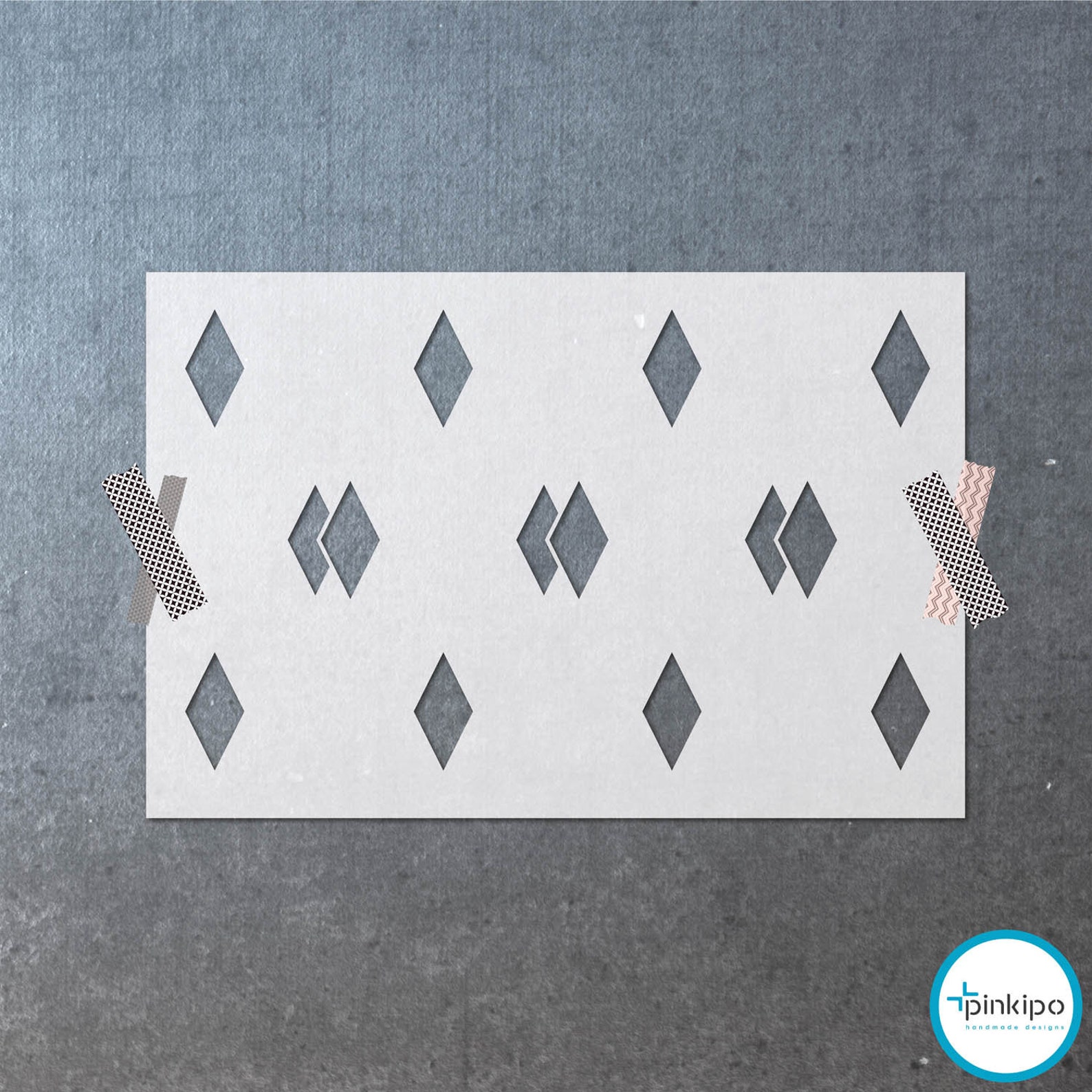 Diamonds - Large WALL STENCIL, Modern Wall Stencils for Painting ...