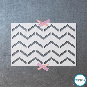 Chevron V - WALL STENCIL Modern Wall Stencils for Painting - Stencils ...