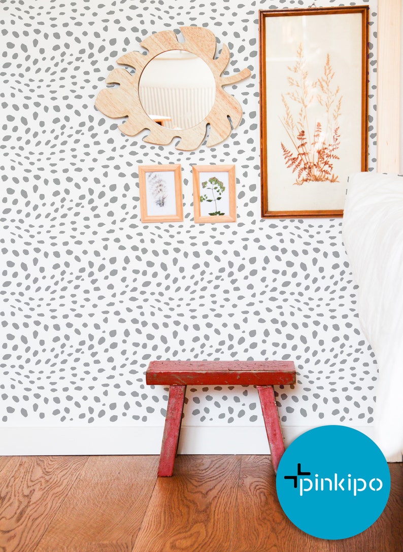 Dalmatian Spot Large WALL STENCIL Modern Wall Stencils for - Etsy