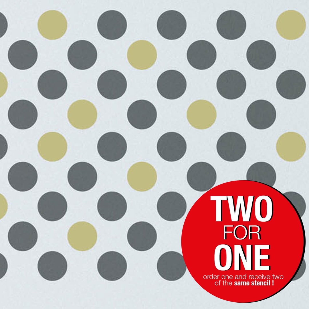 Polka Dot - Wall STENCIL Modern Wall Stencils for Painting - Stencils ...