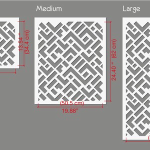 Labyrinth - Wall STENCIL Modern Wall Stencils for Painting - Stencils ...