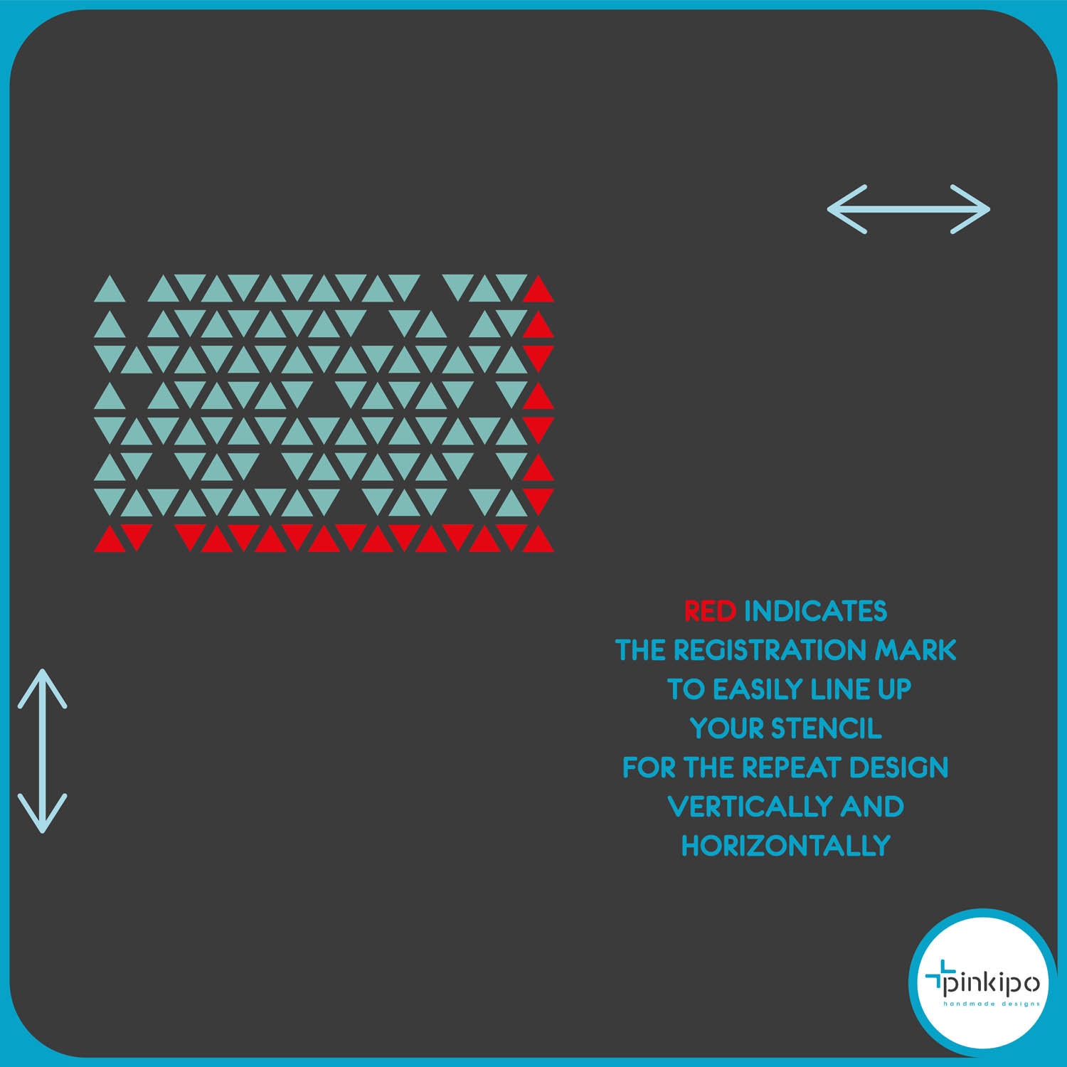 Triangle Drop LARGE WALL STENCIL Geometric Modern Wall | Etsy