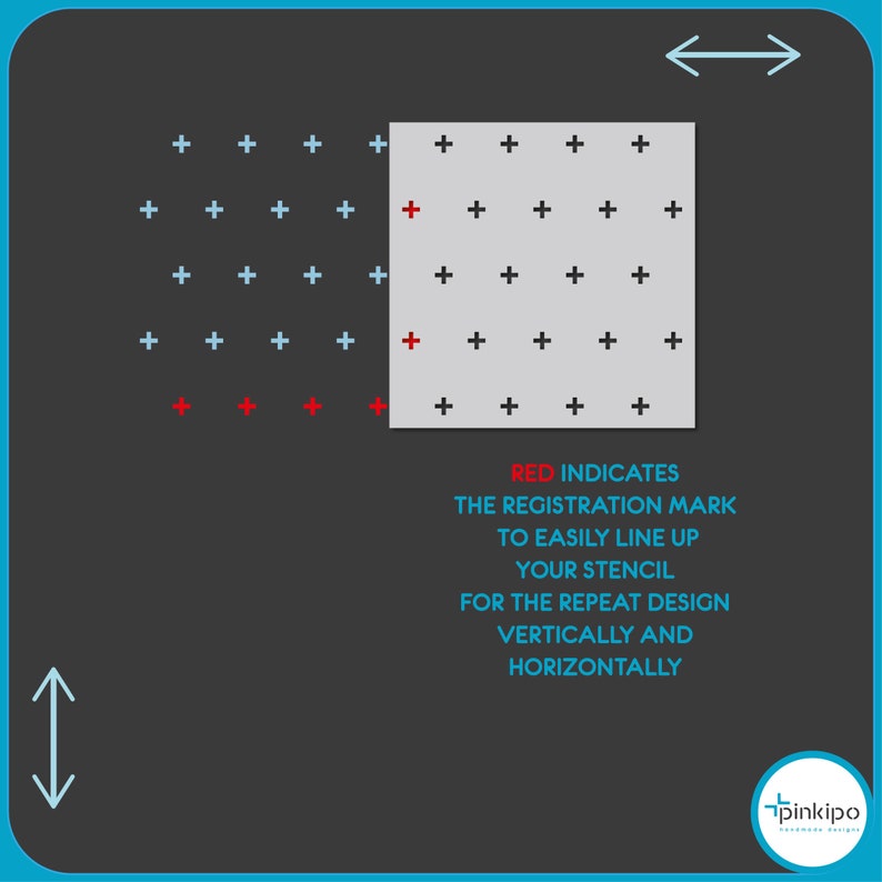 Plus Pattern Stencil LARGE WALL STENCIL Nursery Wall - Etsy