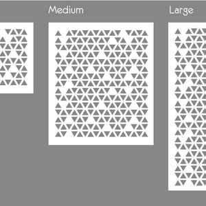 Triangle Drop Geometric Wall Stencil, Large Allover Pattern for ...