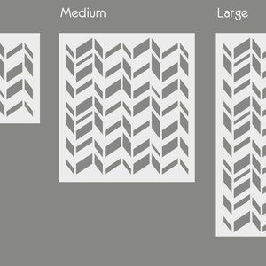 Chevron Vl - LARGE WALL STENCIL - Modern Geometric Wall Stencils for ...