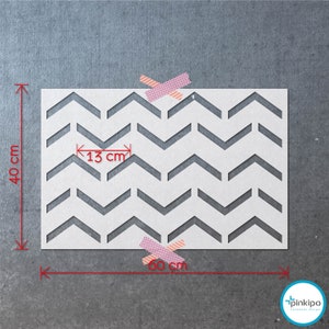 Chevron V - WALL STENCIL Modern Wall Stencils for Painting - Stencils ...