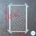Hexagon LARGE WALL STENCIL Modern Geometric Wall Stencils - Etsy
