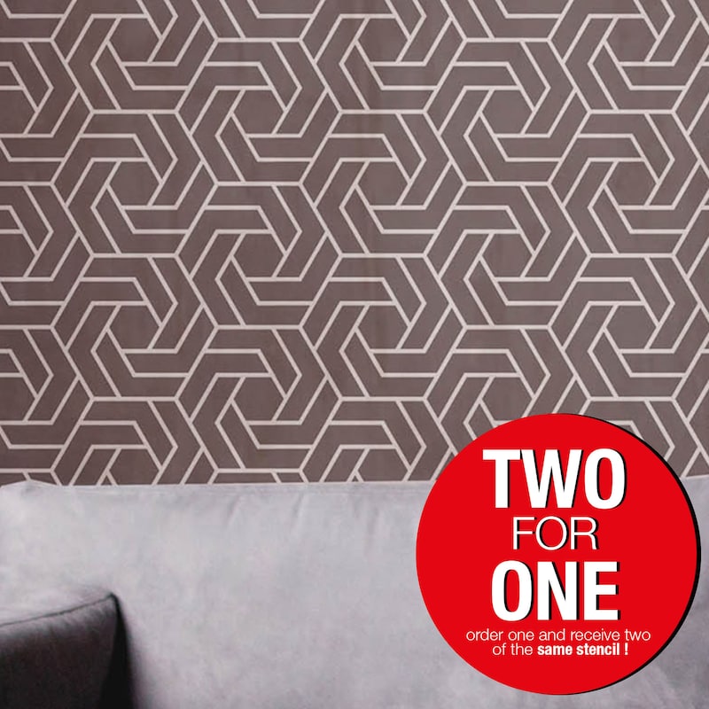 Geometric Stencil - Etsy