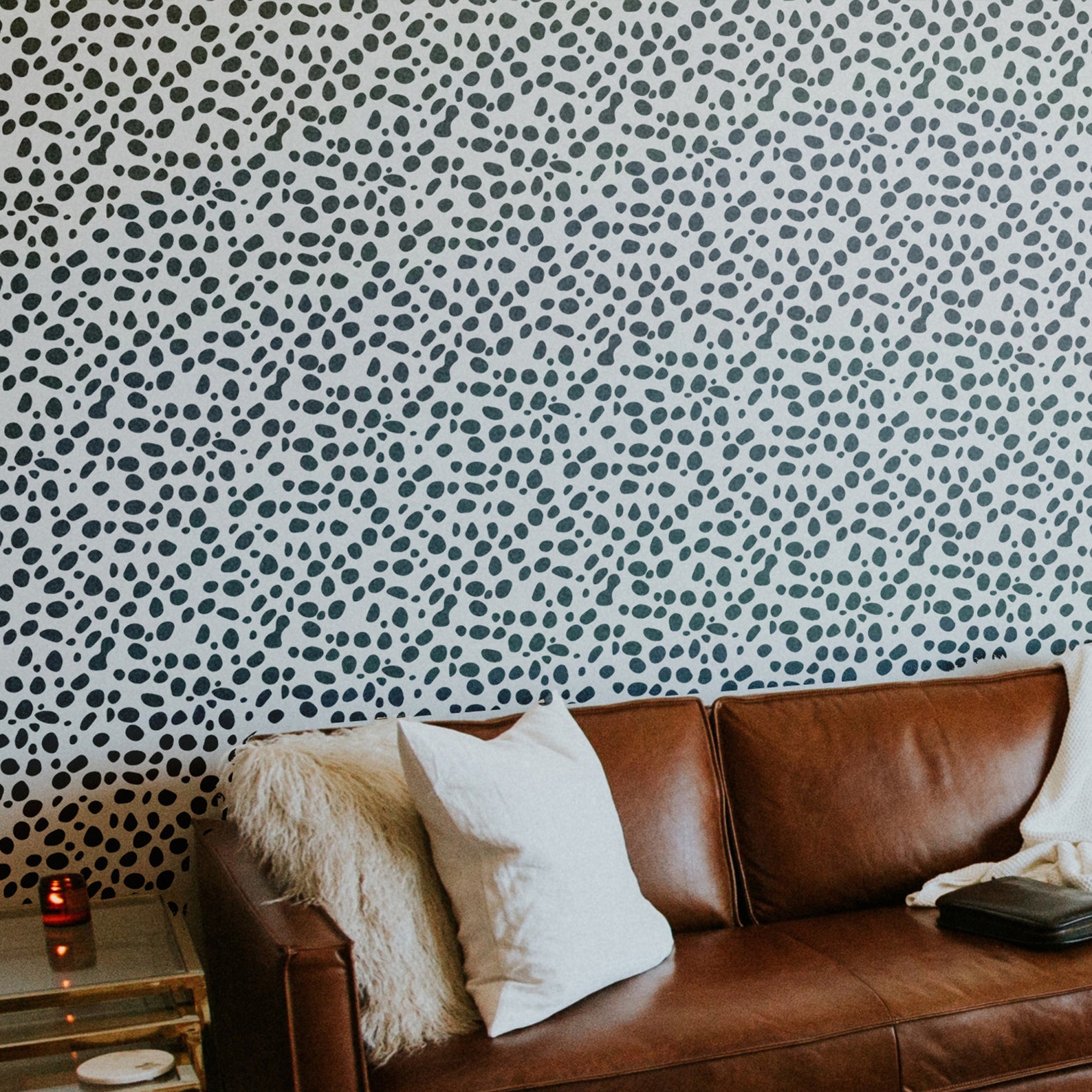 Dalmatian Spots LARGE WALL STENCIL Modern Wall Stencils | Etsy