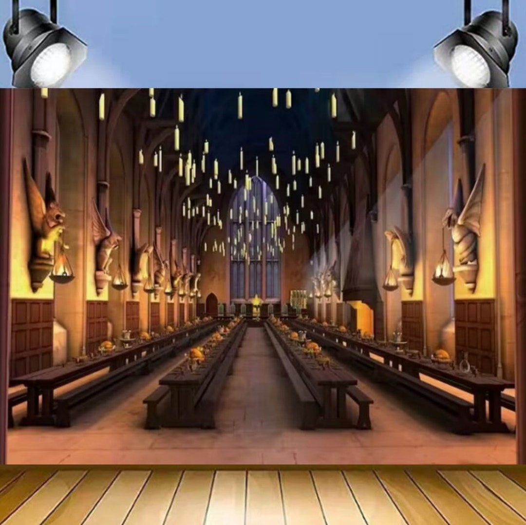 Magic School Photography Backdrop Hall Candles Church Photo Studio ...