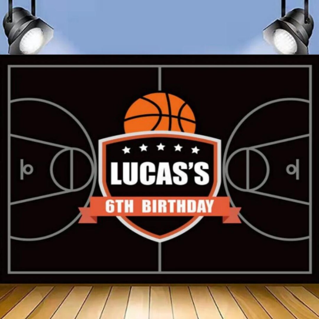 Basketball Themed Photography Backdrop Kids Baby Shower Party Backdrop ...