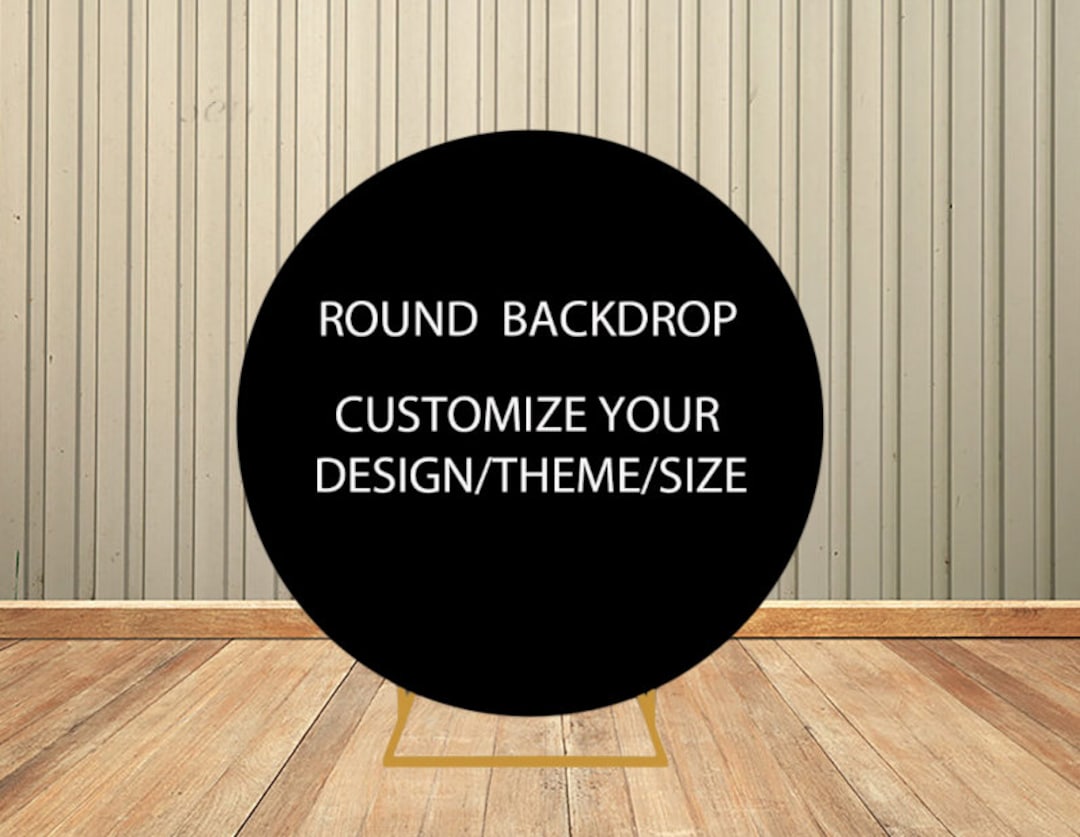 Customize Round Backdrop, Customize 3pcs Cylinders Covers Background ...