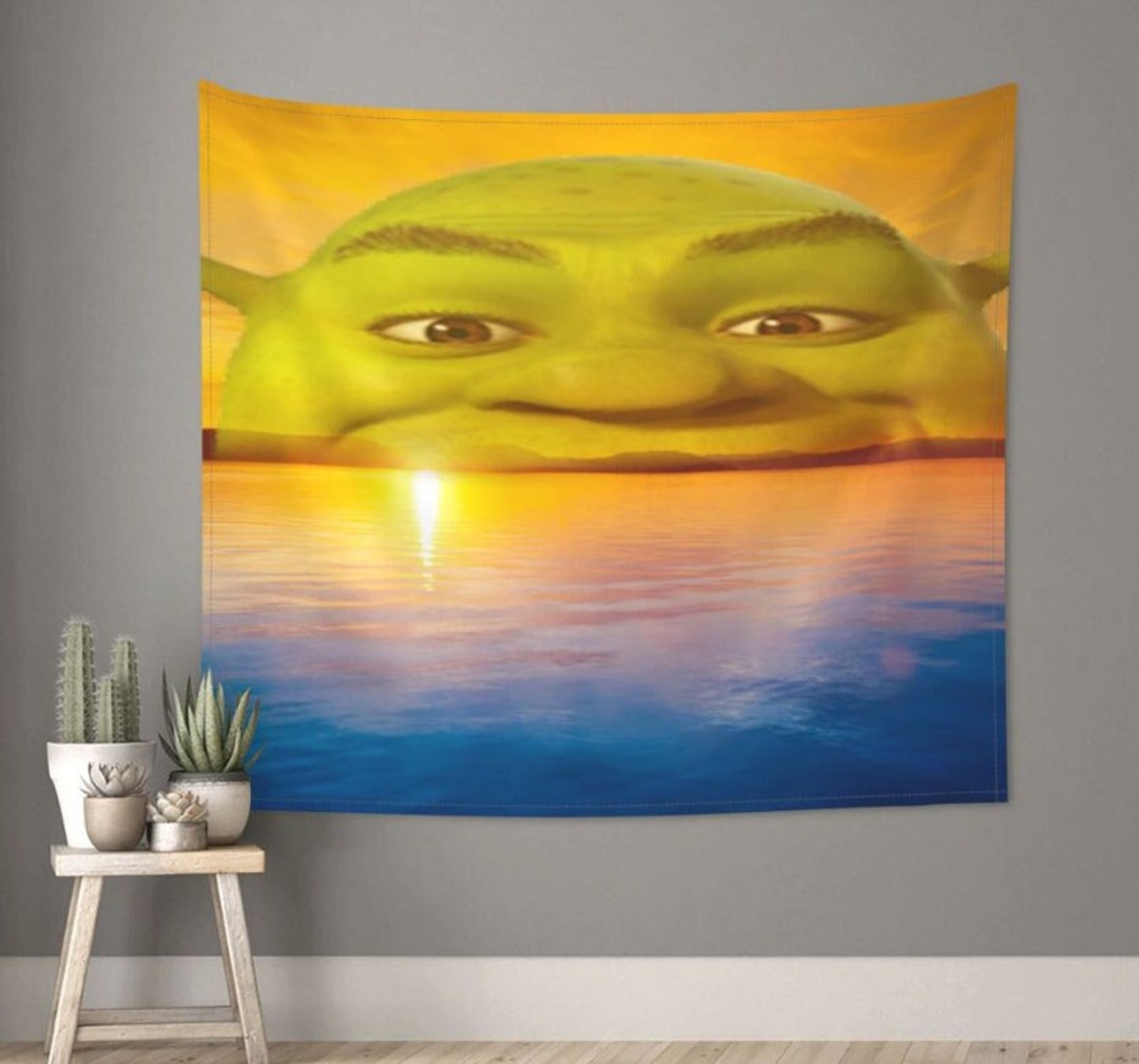 Shrek Sunrise Tapestry Wall Hanging Printed Polyester Tapestries ...