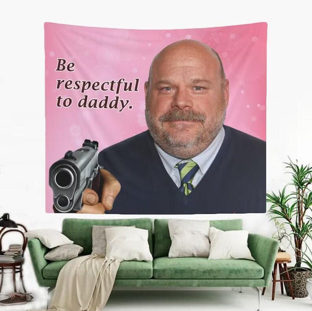 Bertram Jessie Funny Wall Tapestry Pink Funny Meme Tapestry Wall Flag ...
