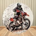 Motorcycle Round Circle Backdrops for Cool Boys Birthday Party - Etsy
