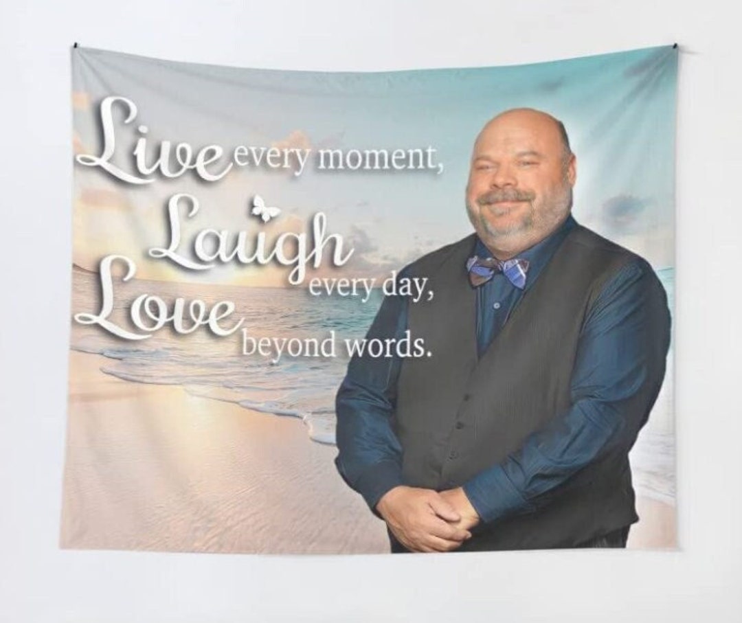 Funny Meme Tapestry Bertram Live Laugh Love Tapestry Wall Tapestry ...