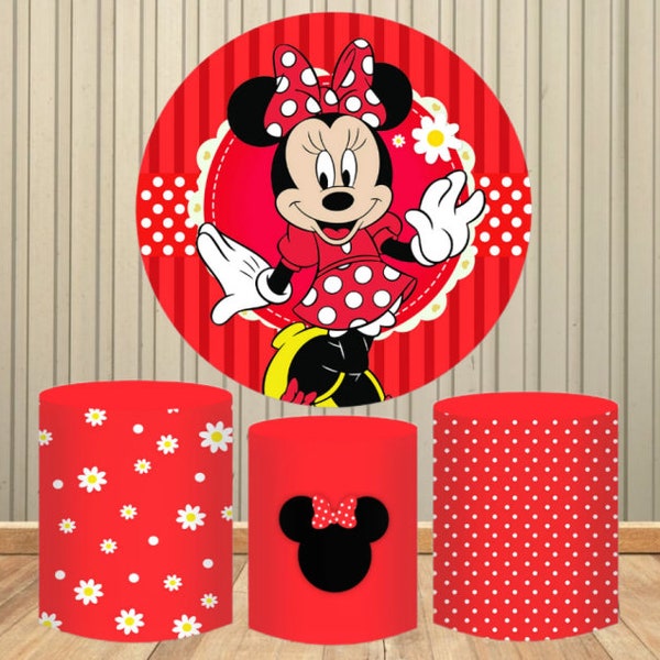 Mickey Mouse Round Backdrop Cover - Etsy