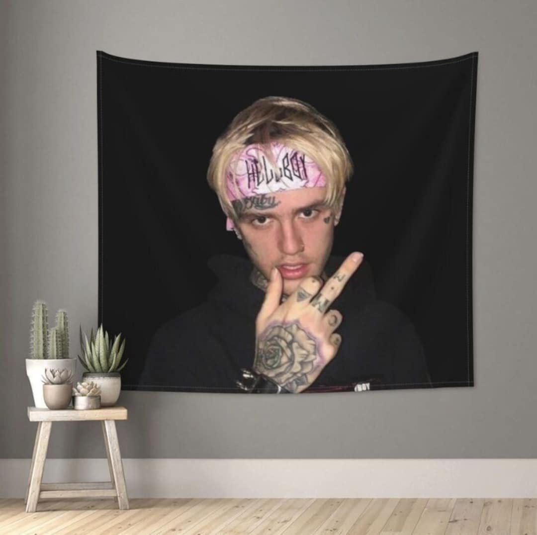 Lil Peep Picture Tapestry Colorful Polyester Wall Hanging Home Decor ...
