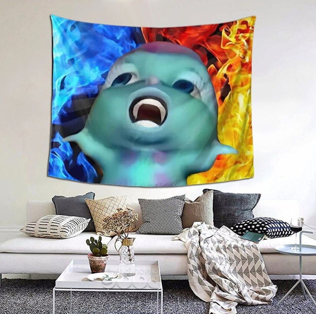 Funny Meme Tapestries Bibble Tapestry Wall Hanging Art for Home Bedroom ...