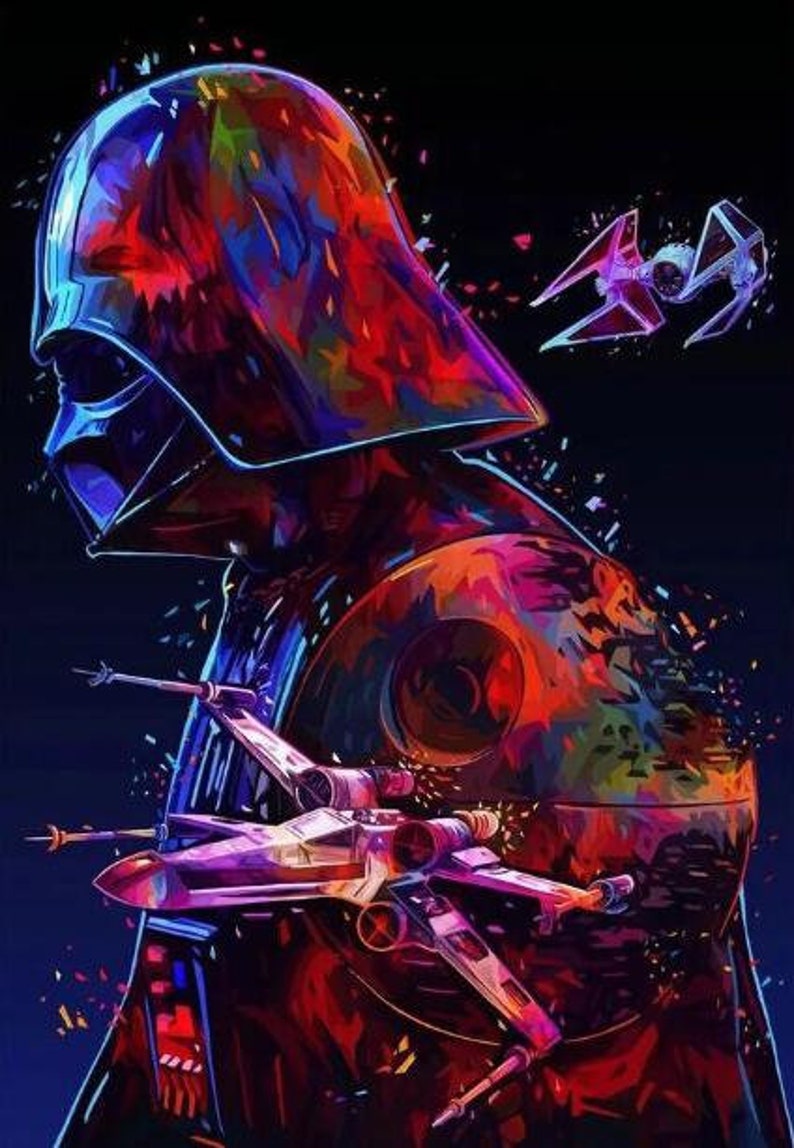 5D Diamond Painting Kit Star Wars Diamond Mosaic Diy Cartoon | Etsy