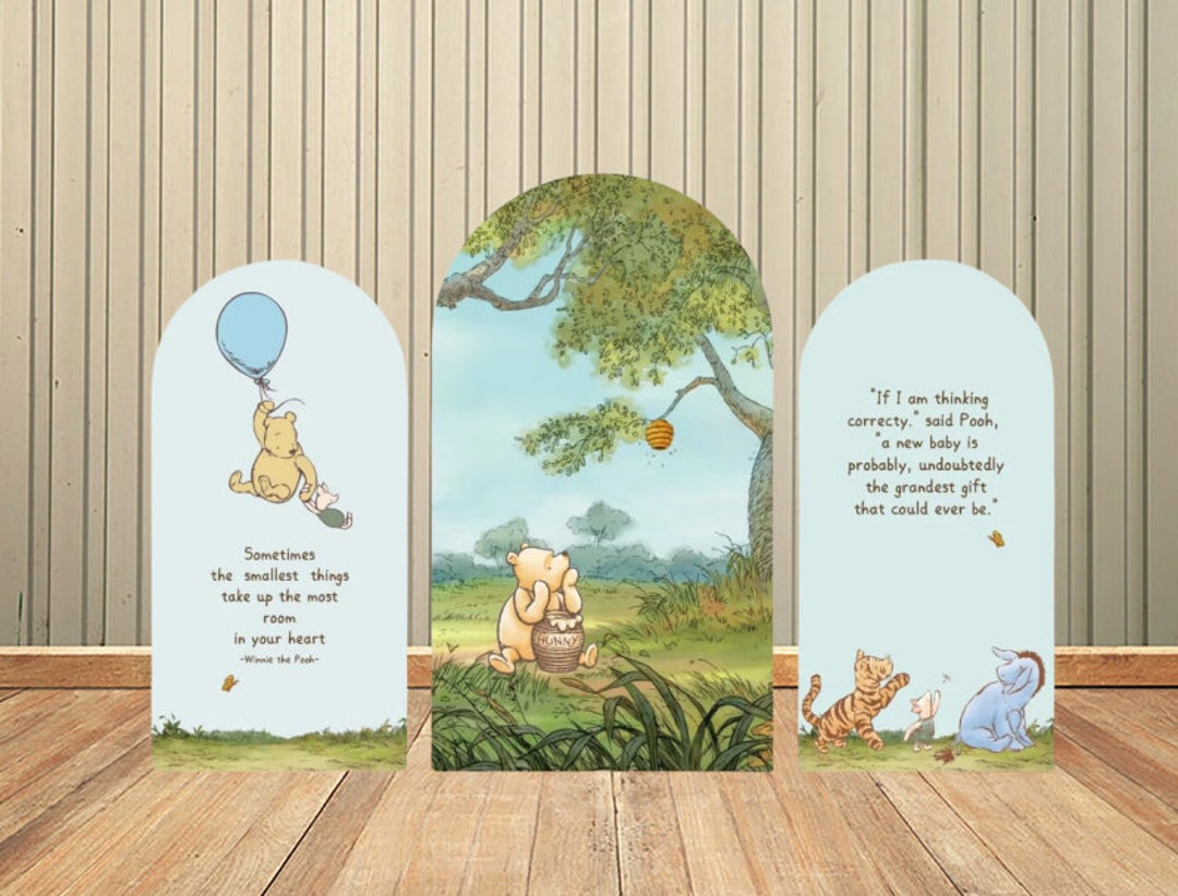 Customized Double-sided Arch Backdrop, Winnie the Pooh Arch Cover ...
