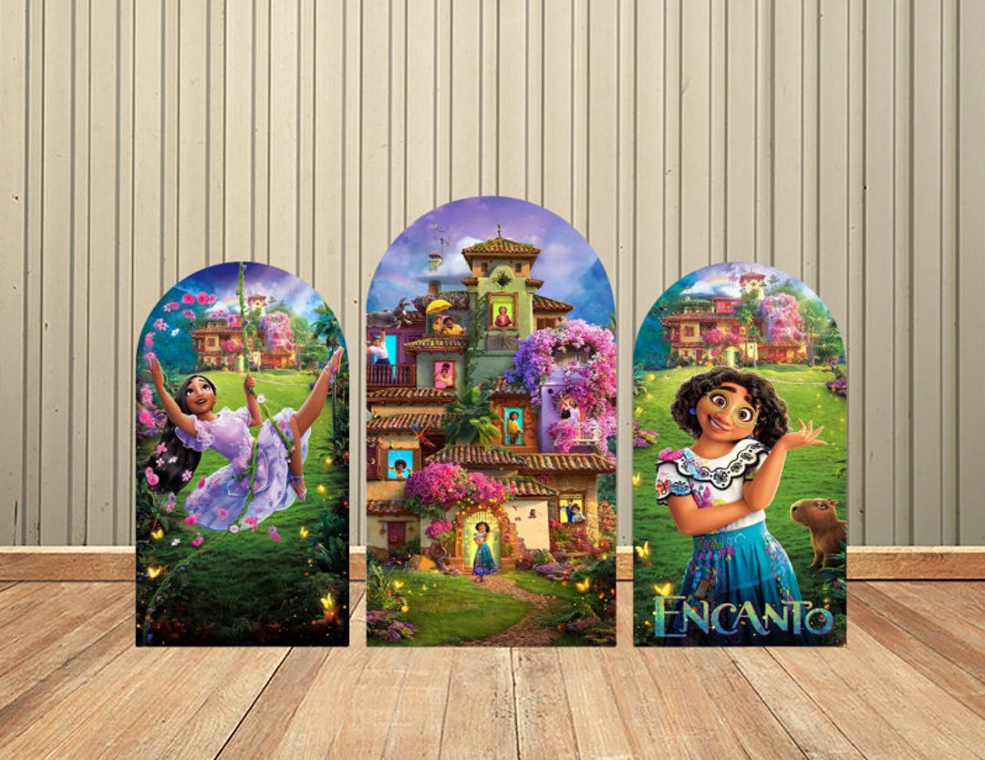 Disney Encanto Kids Party Arch Backdrop Cover Photobooth Cloth Children ...