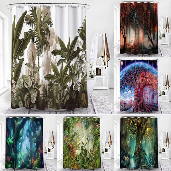 Tree Shower Curtain - Etsy