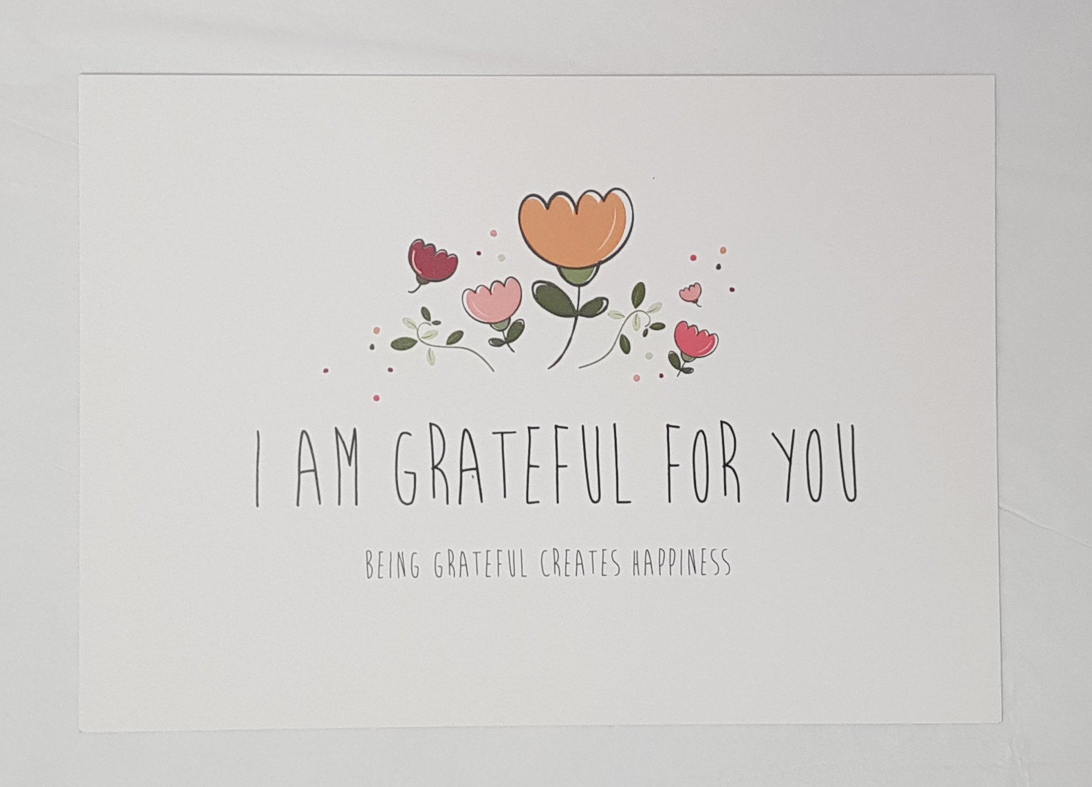 I Am Grateful for You' Postcard - Etsy