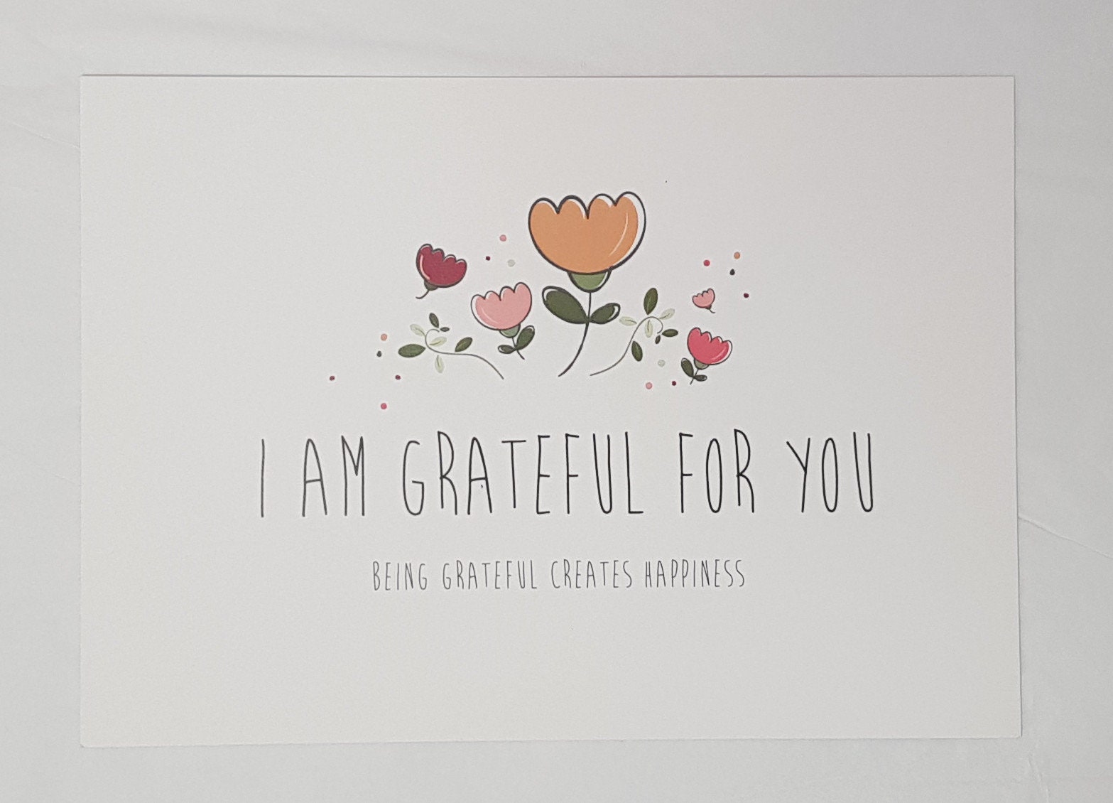 I Am Grateful for You' Postcard - Etsy