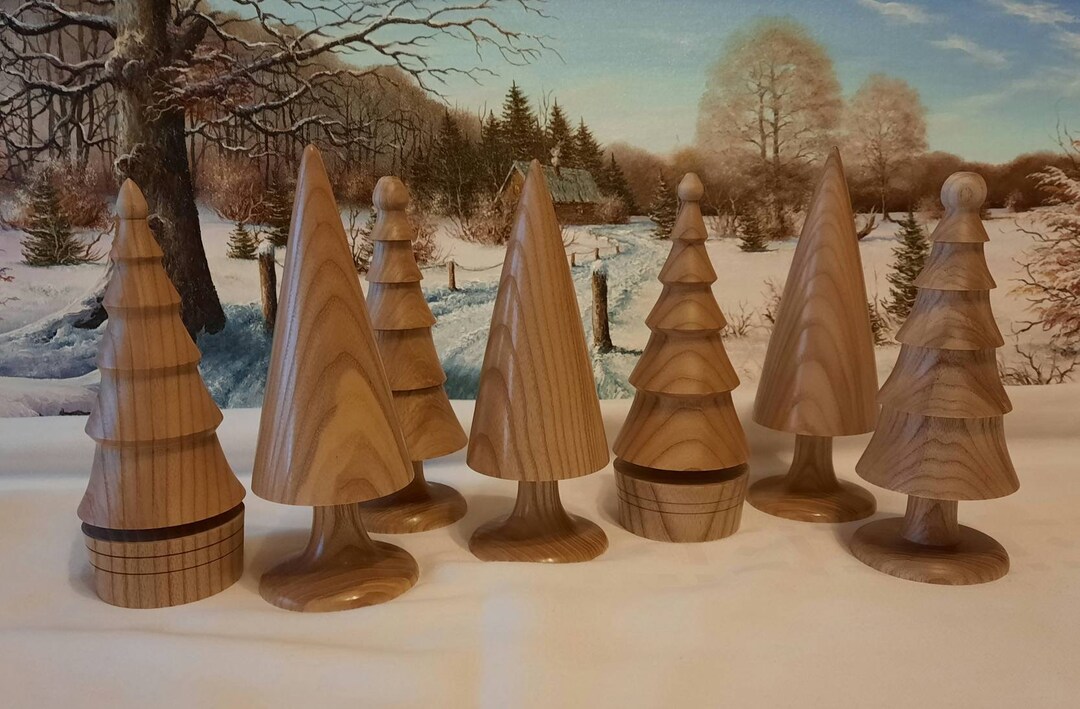 Hand Turned Ash Christmas Tree Ornament: Proudly British Made ...
