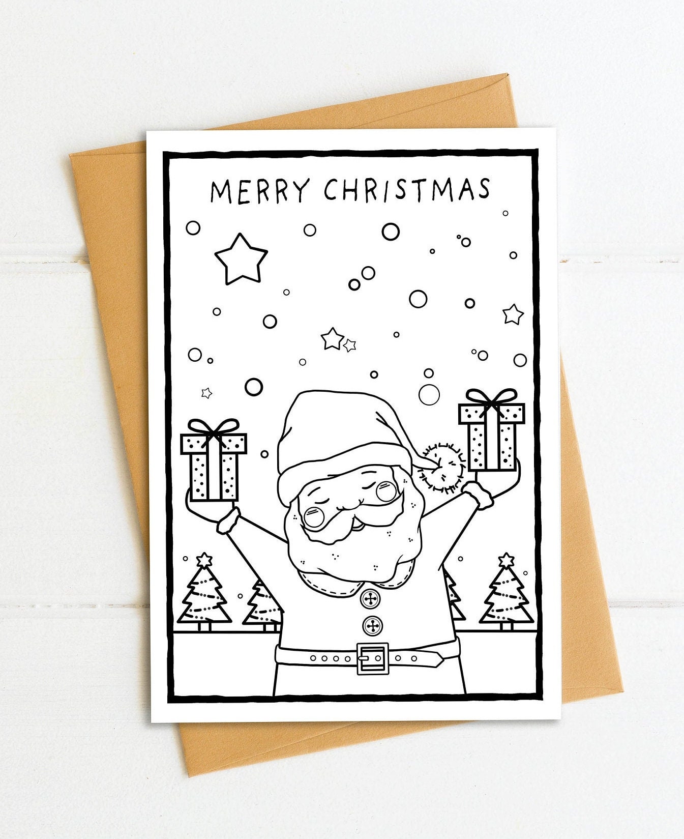 Colouring in Christmas Cards / Children's Christmas Cards / Colour in ...