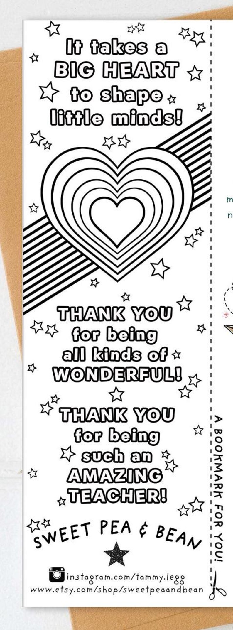 Teacher Appreciation, End of Year Teacher Card, Colour in & Decorate ...