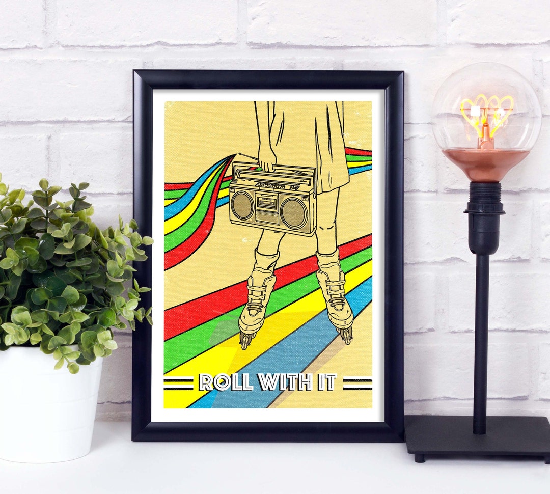 Roller Skating Art Print / Skating Print / Roller Blading Art Print ...