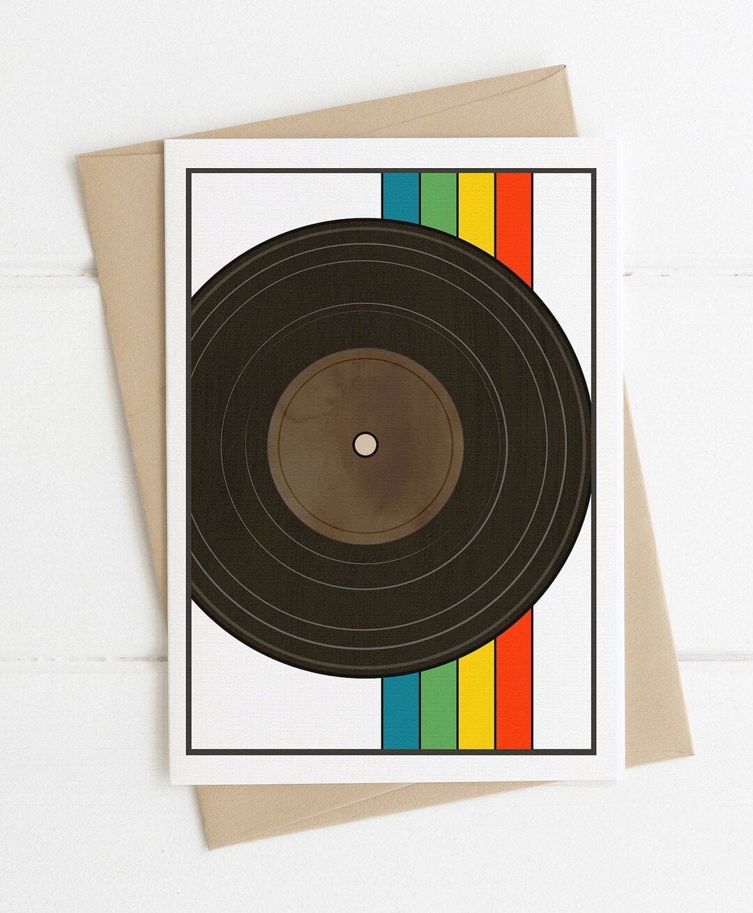 Record Vinyl Card, Vinyl Birthday Card, Retro Birthday Cards, 80's ...