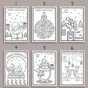 Colouring in Christmas Cards / Children's Christmas Cards / Colour in ...